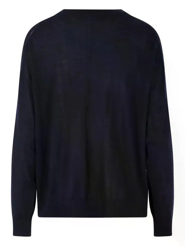 Arch4 V-neck Ribbed Sweater - Blue