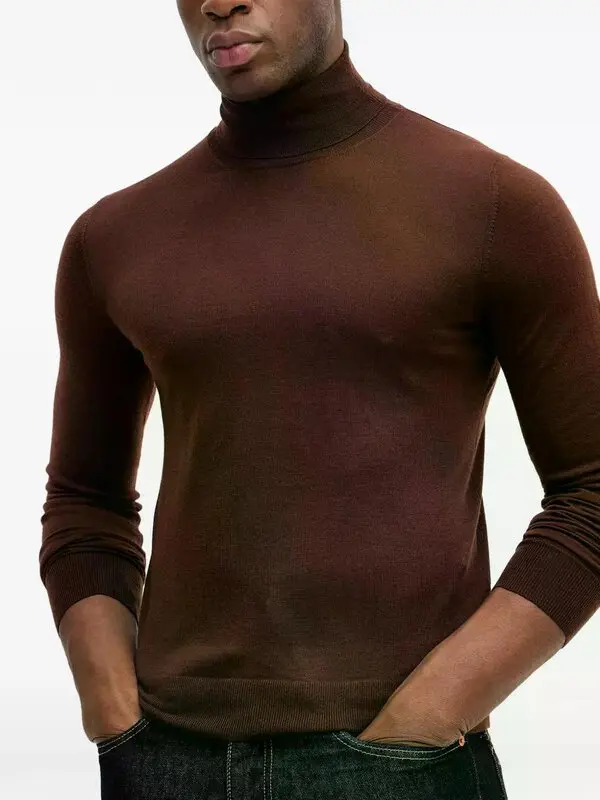 COLMAR Long-sleeve Turtleneck Sweater - Brown