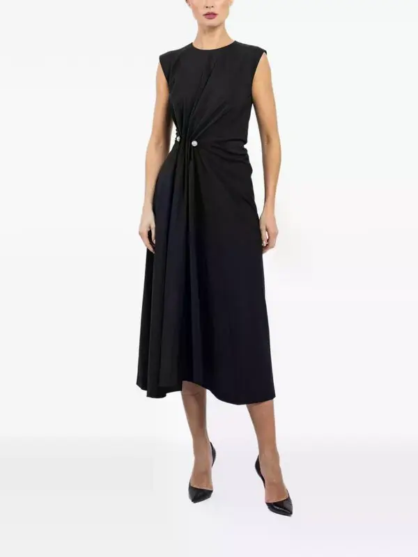 Mantū Pearl-button Midi Dress