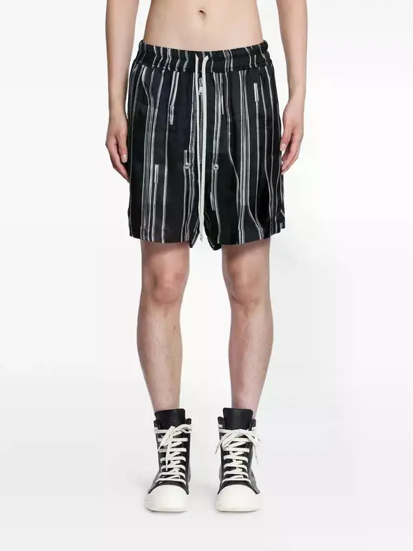 Rick Owens Striped Bela Shorts