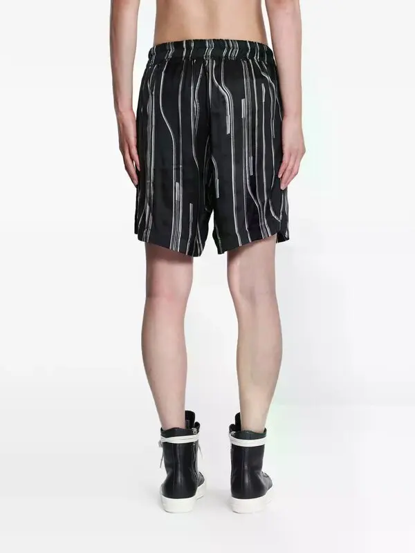 Rick Owens Striped Bela Shorts