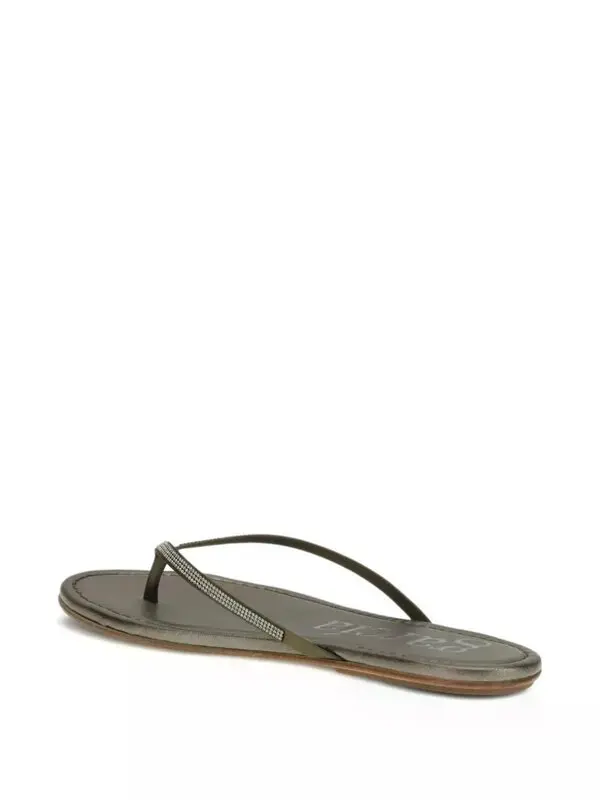 PEDRO GARCIA Embellished Thong Sandals - Grey