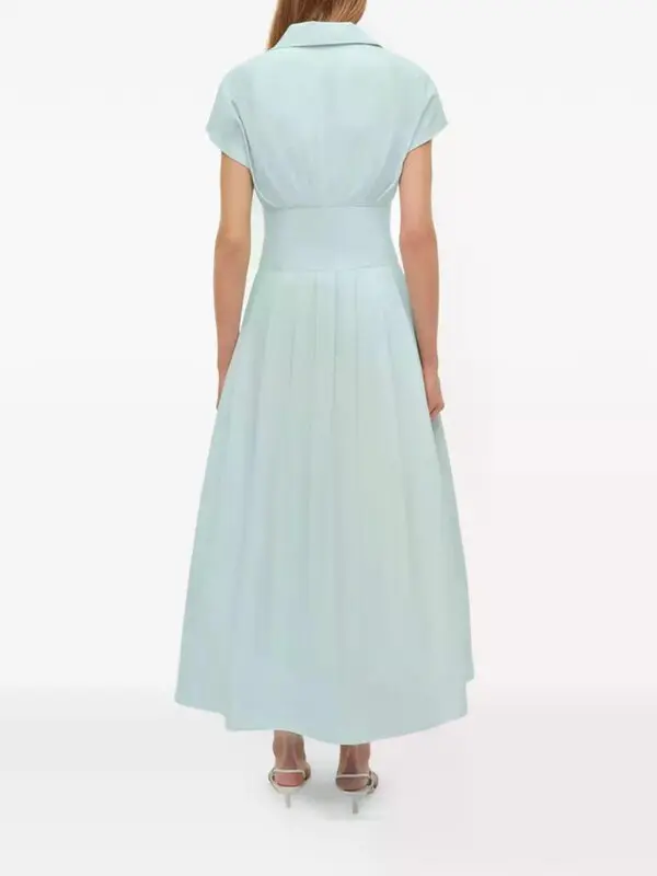Simkhai Farlow Pleated Midi Dress - Blue