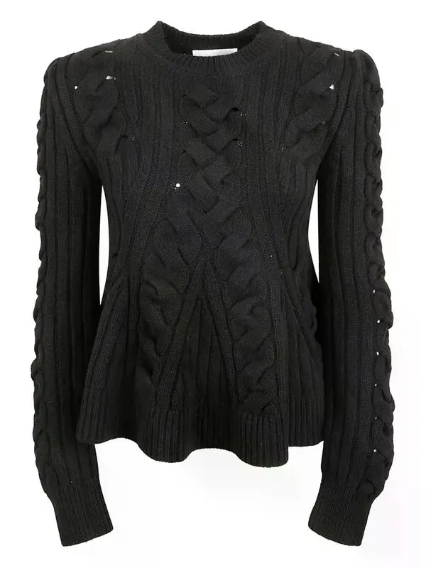 Alexander McQueen Cable-knit Cut-out Sweater
