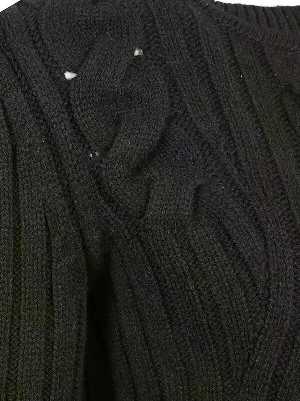 Alexander McQueen Cable-knit Cut-out Sweater
