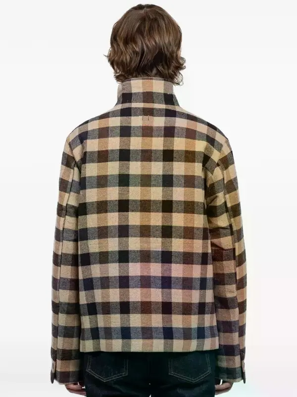HANNES ROETHER Check-print Shirt Jacket