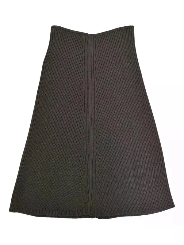 Rick Owens Ribbed Scarf - Brown