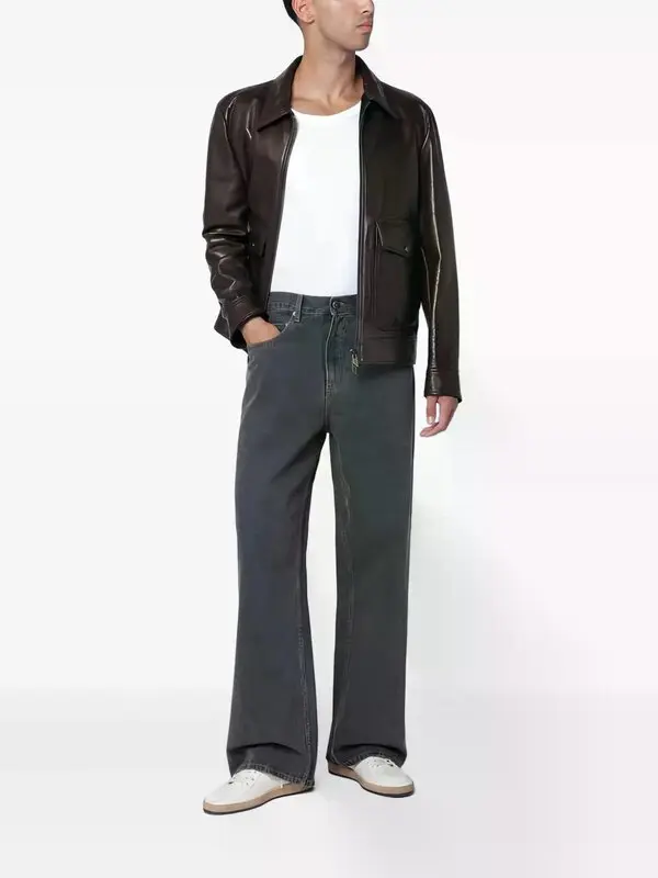 SALVATORE SANTORO Flap-pocket Leather Jacket