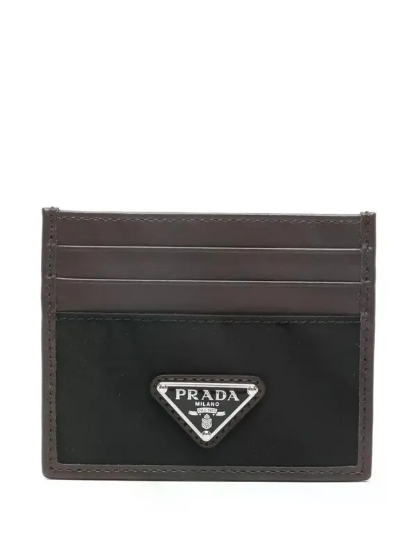 Prada Logo-plaque Card Holder - Black
