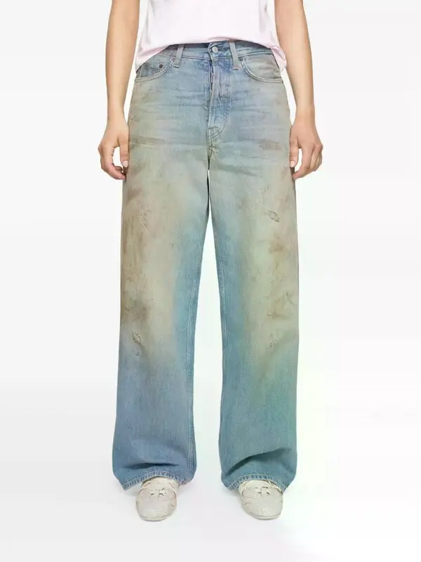 Acne Studios Leather Patch Jeans