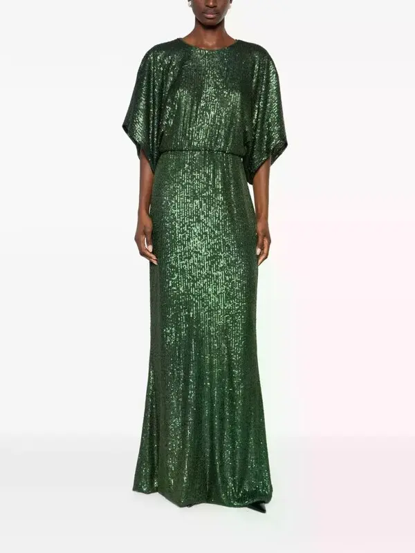 Norma Kamali Sequinned Maxi Dress