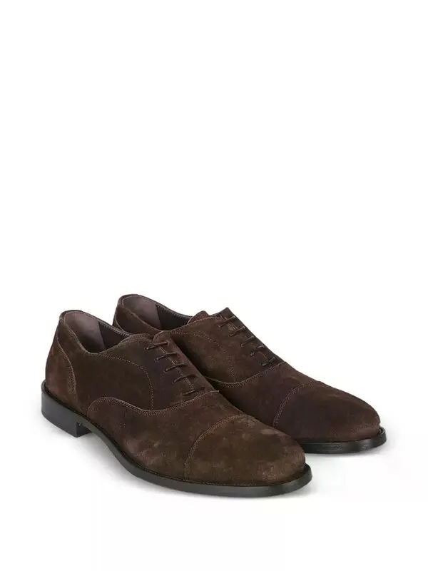 BALDININI Cap-toe Suede Derby Shoes