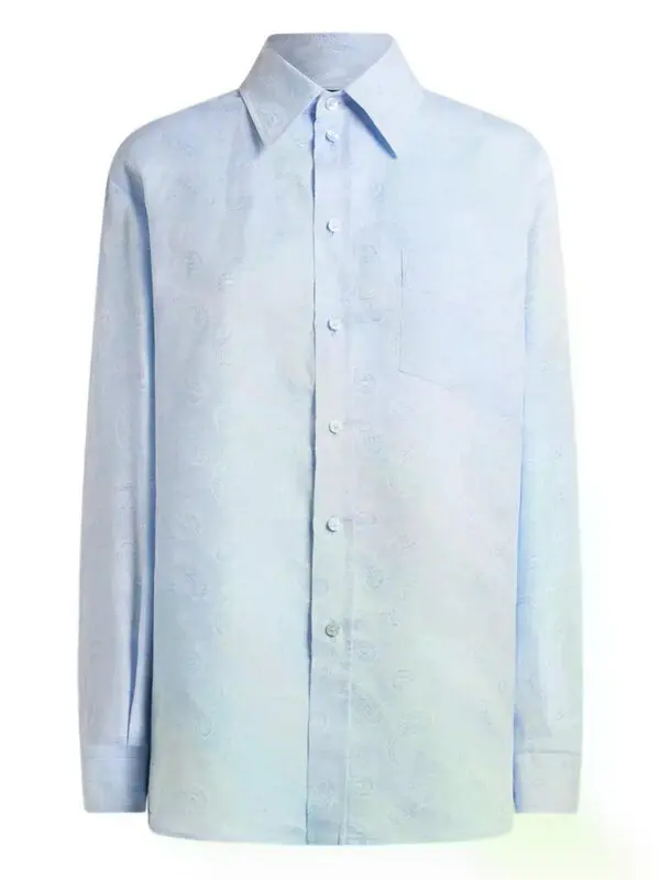 Etro Paisley Jacquard Shirt - Blue