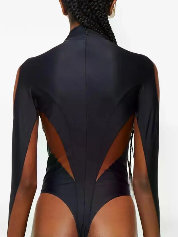 MUGLER Cutout Long-sleeve Top