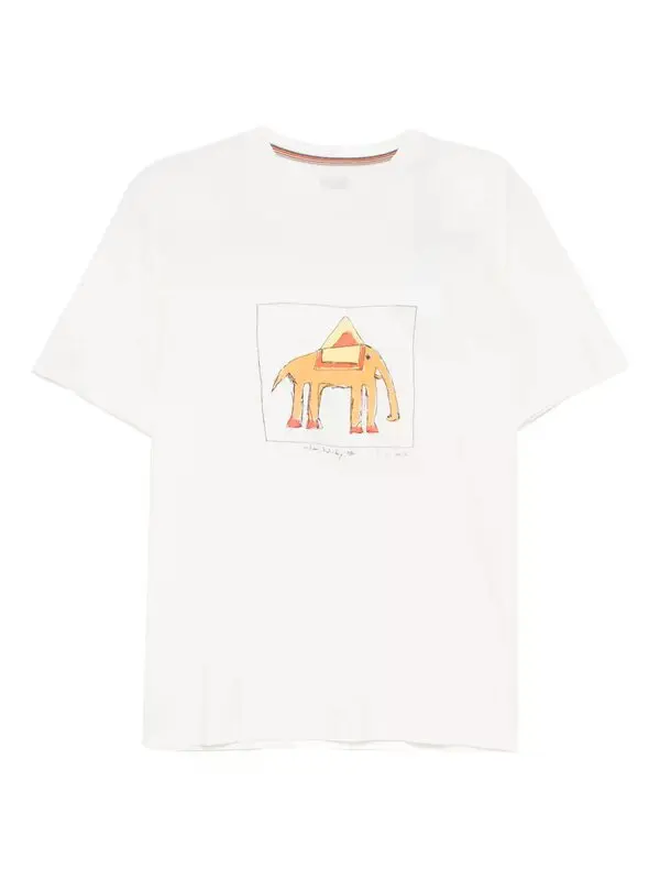 Paul Smith Elephant-print T-shirt - White