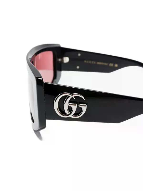 Gucci Double G-plaque Sunglasses - Black