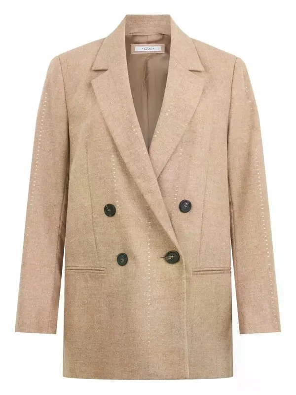 Peserico Double-breasted Blazer - Neutrals