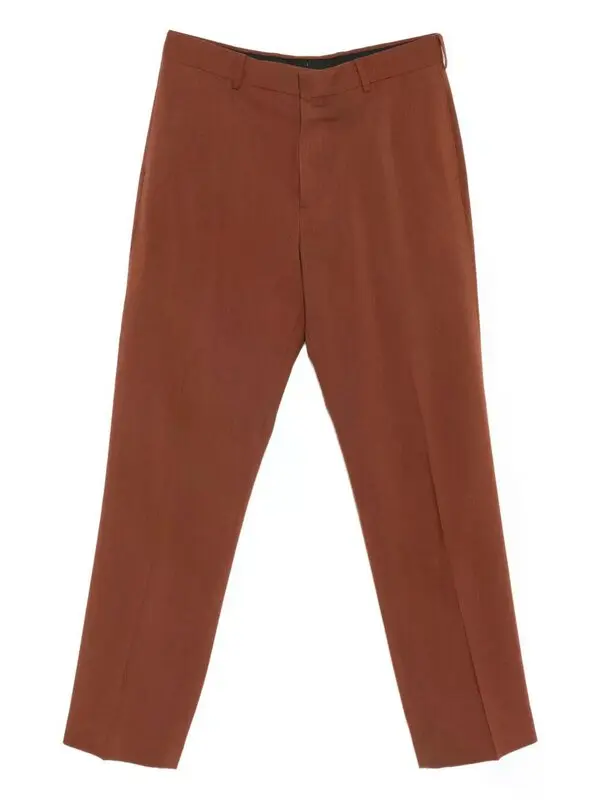 Paul Smith Wool Straight-leg Trousers - Brown
