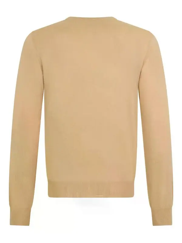 Malo V-neck Long Sleeve Sweater - Neutrals