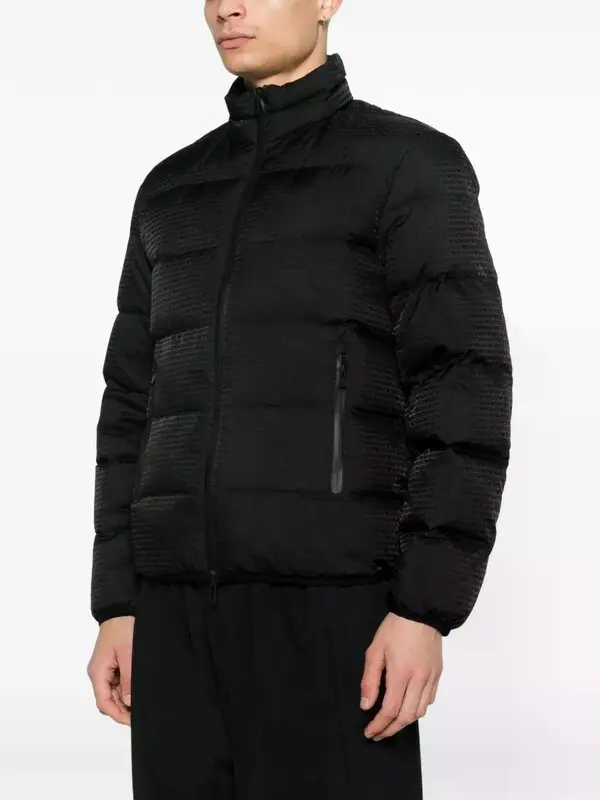 Emporio Armani Zip-up Padded Jacket - Black