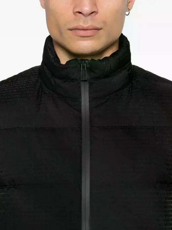 Emporio Armani Zip-up Padded Jacket - Black
