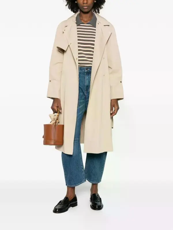 Emporio Armani Belted Coat - Neutrals