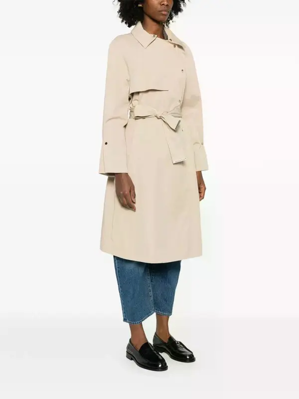 Emporio Armani Belted Coat - Neutrals