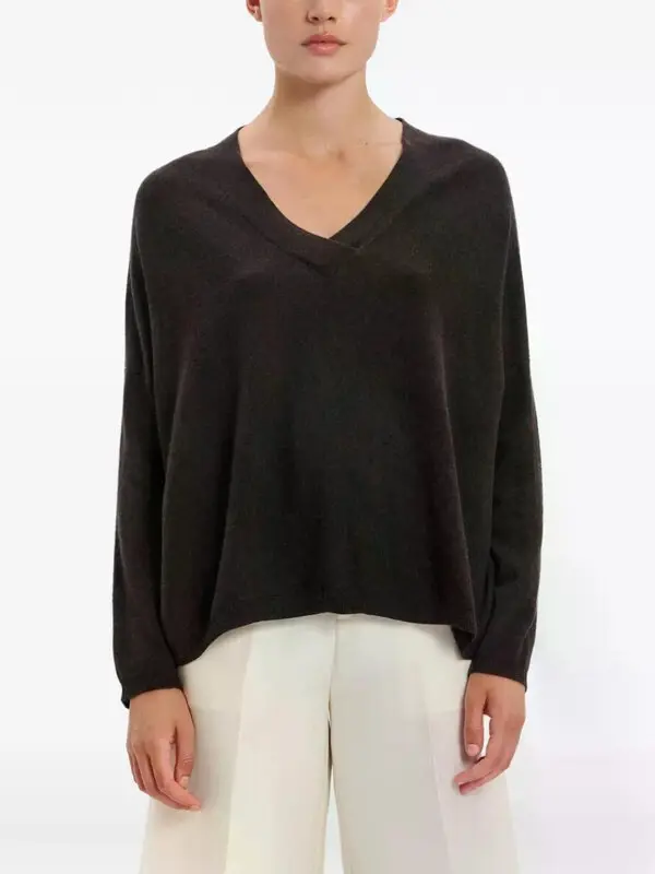 Arch4 V-neck Sweater - Brown
