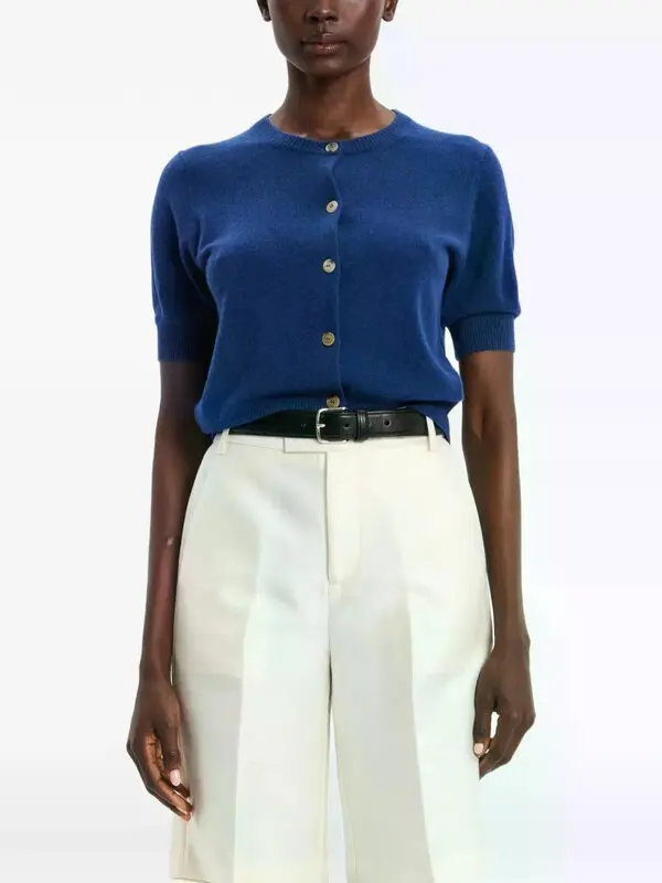 Arch4 Short-sleeve Cardigan - Blue