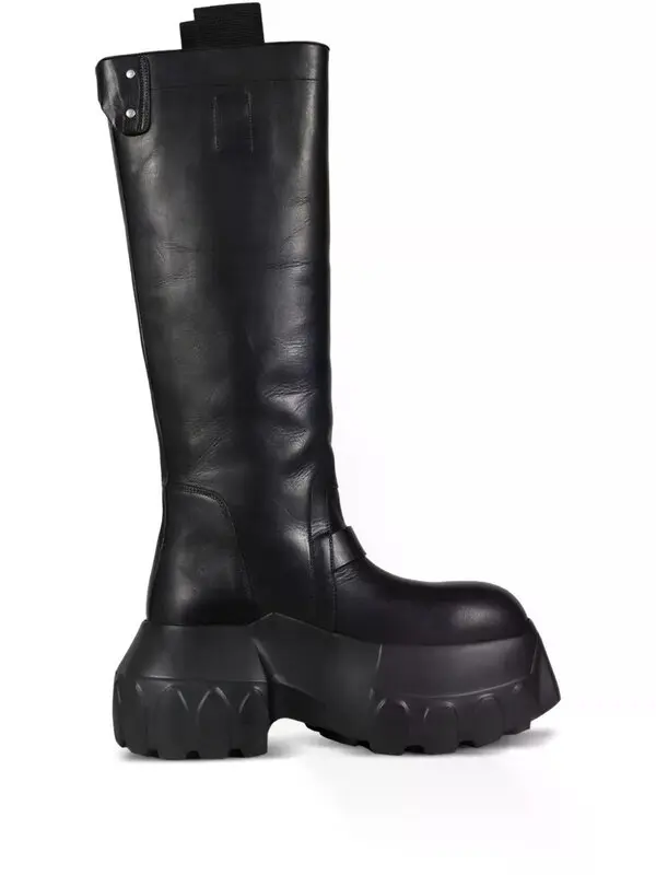 Rick Owens Leather Knee-high Boots