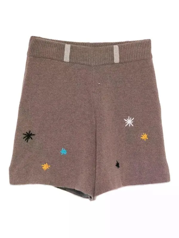 YANYAN Star Embroidered Shorts