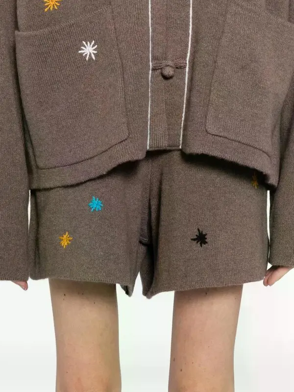 YANYAN Star Embroidered Shorts