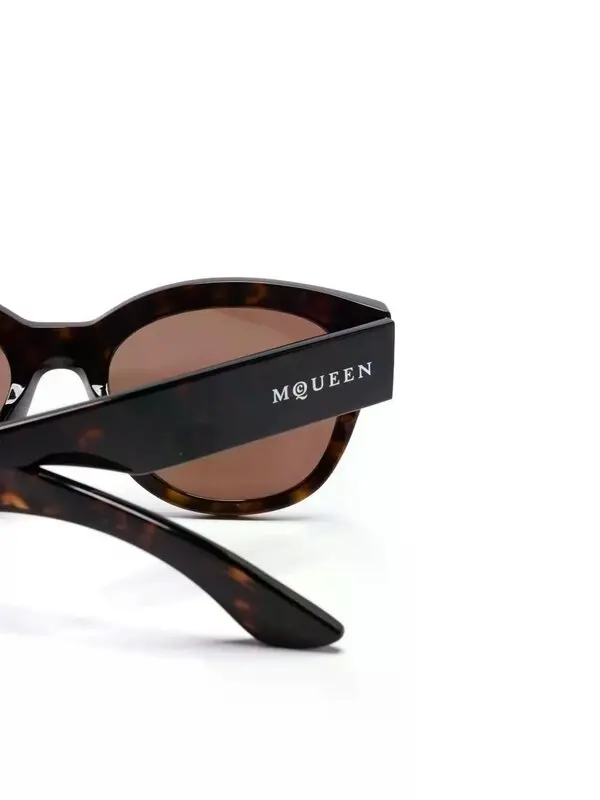 Alexander McQueen Round Frame Sunglasses - Brown