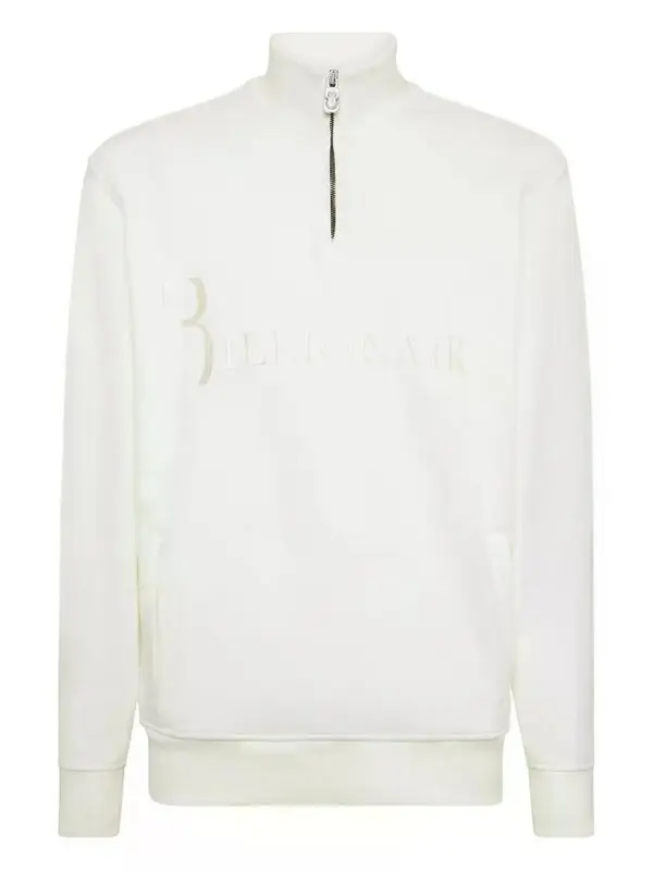 BILLIONAIRE Logo-embroidered Half-zip Jacket