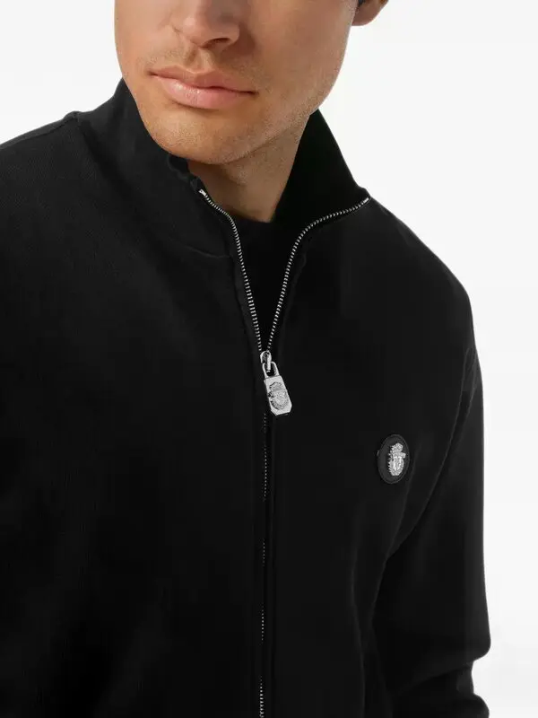 BILLIONAIRE Logo-plaque Zip-up Sweatshirt
