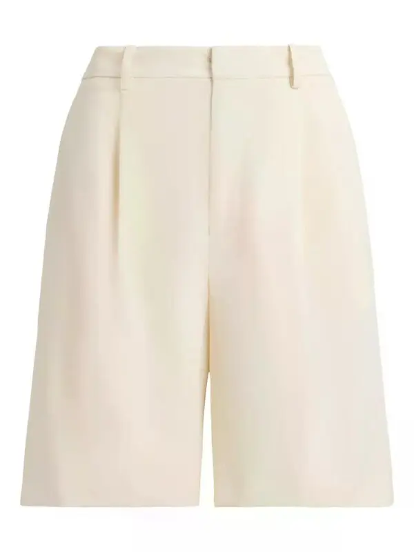 Ralph Lauren Minetta Pleated Shorts - Neutrals