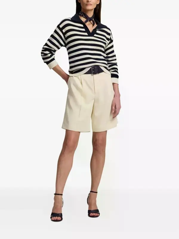 Ralph Lauren Minetta Pleated Shorts - Neutrals