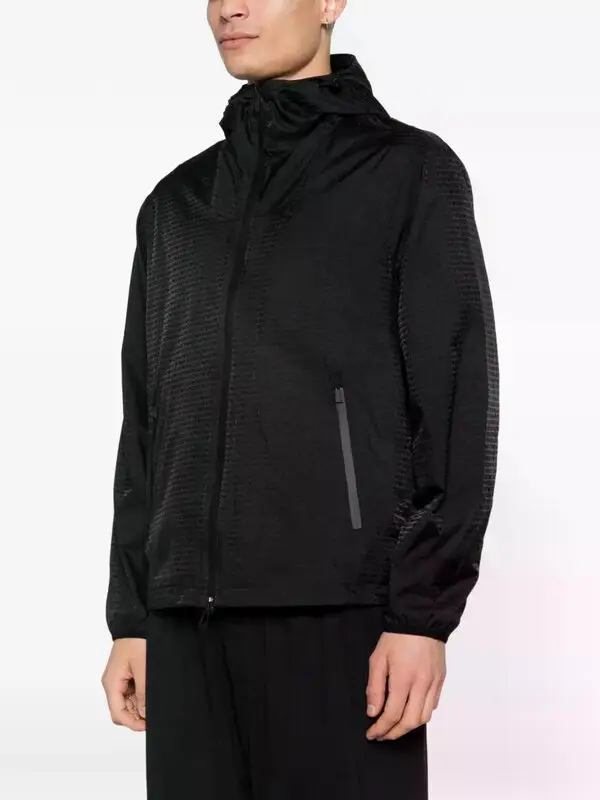 Emporio Armani Hooded Zip-up Jacket - Black