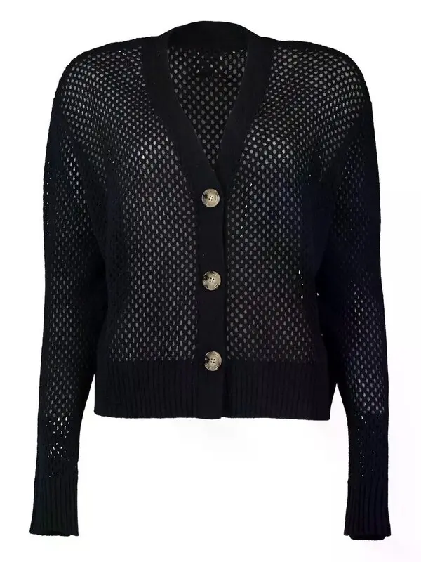 ALLUDE V-neck Button-up Cardigan