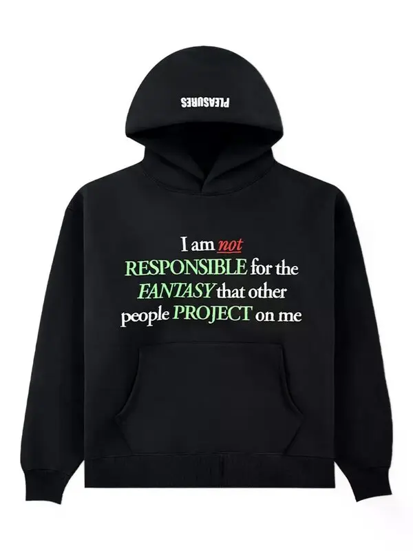 PLEASURES Lettering-print Hoodie