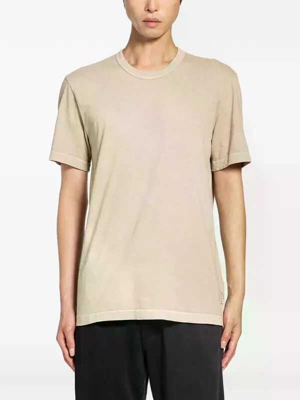 JAMES PERSE Crew Neck T-shirt - Neutrals