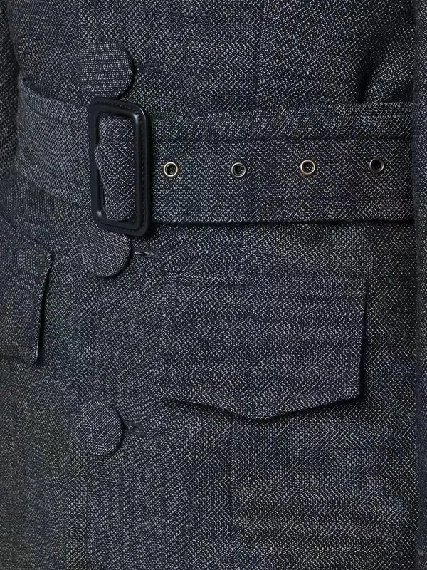 NAMACHEKO Belted Single-breasted Coat