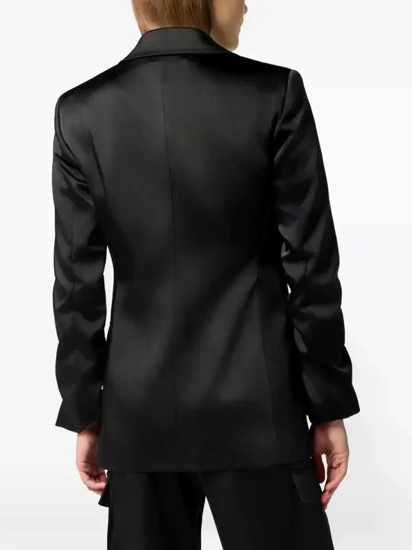 Philipp Plein Satin Single-breasted Blazer