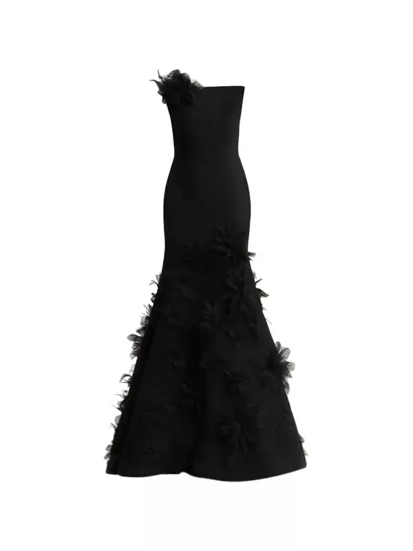 GEMY MAALOUF Strapless Mermaid-cut Gown - Black
