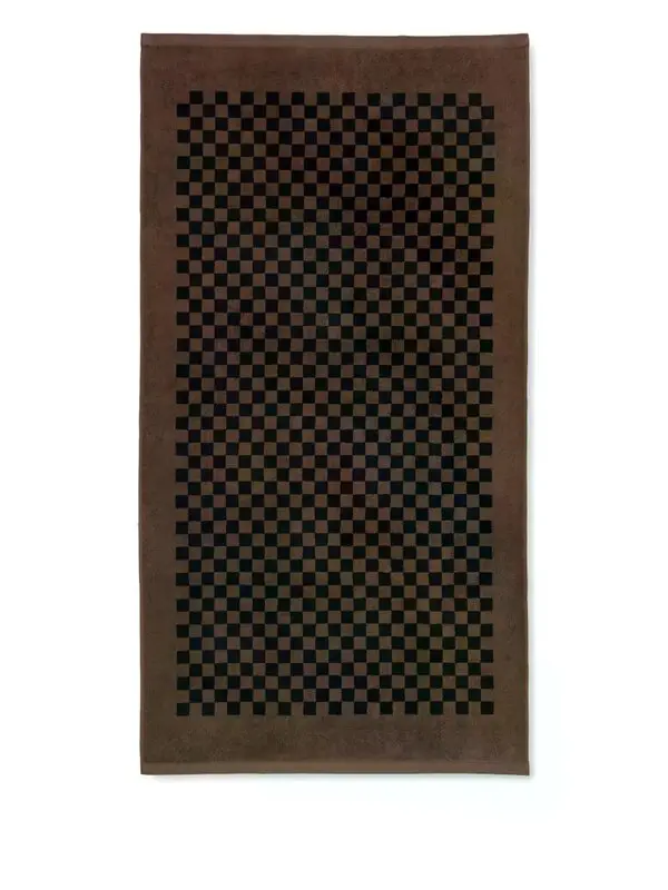 BAINA Roman Checkered Pool Towel - Brown