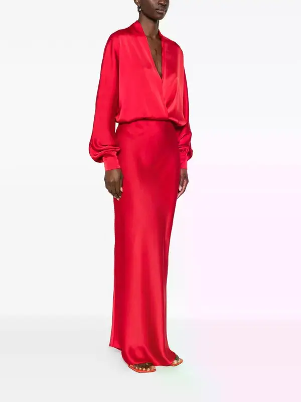 ATU BODY COUTURE Long-sleeve Midi Dress - Red