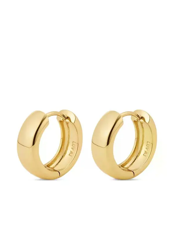 LUV AJ Monaco Hoop Earrings - Gold