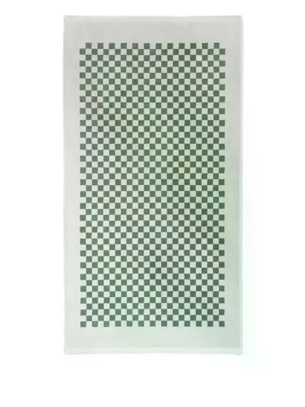 BAINA Roman Checkered Pool Towel - Green