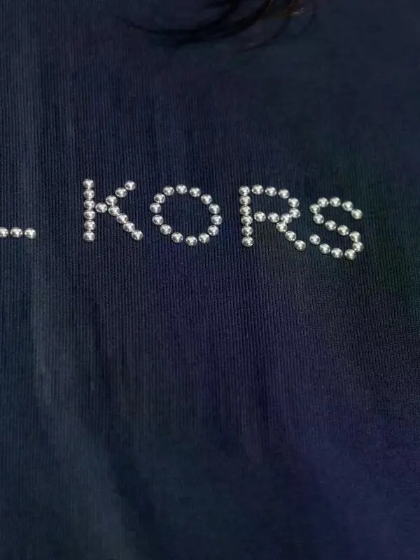 Michael Kors Logo Studded T-shirt - Blue