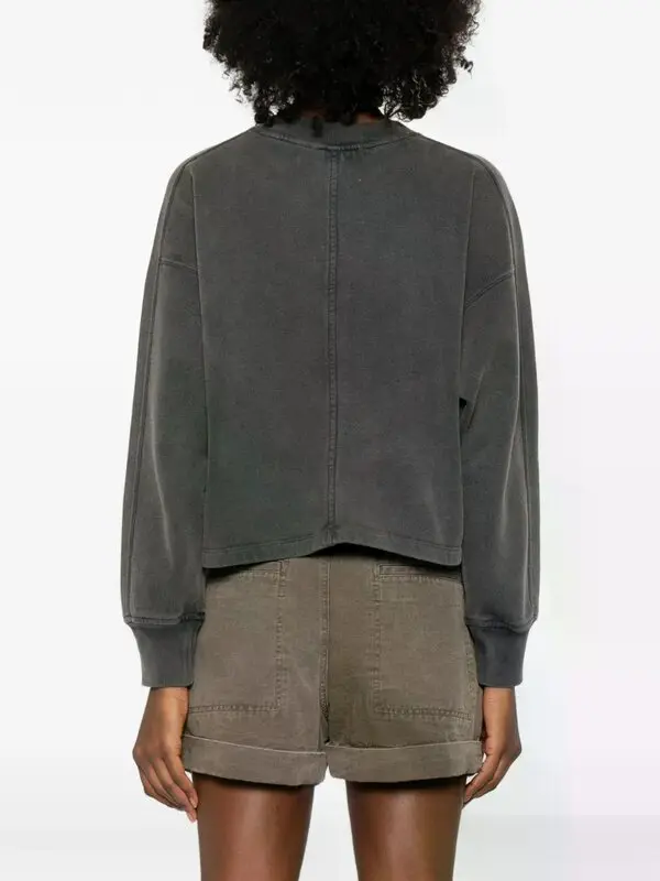 MARANT ETOILE Logo-embroidered Sweatshirt - Grey